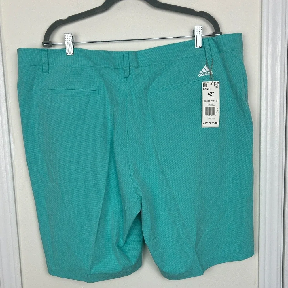 adidas | Shorts | New Adidas Crosshatch Golf Shorts Mens 42 Wicking ...